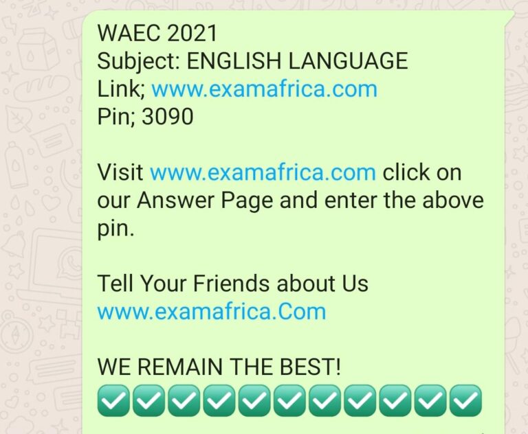 2024/2025 WAEC Runz | 2024 WAEC Expo | 2024 WAEC Runs