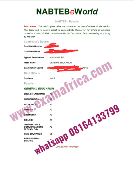 2025/2026 NABTEB GCE Expo | 2025 NABTEB GCE Runz